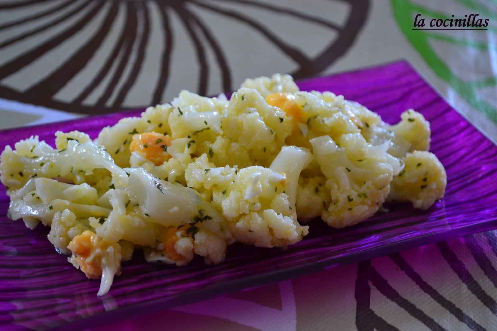 Ensalada de coliflor con huevo - La Cocinillas