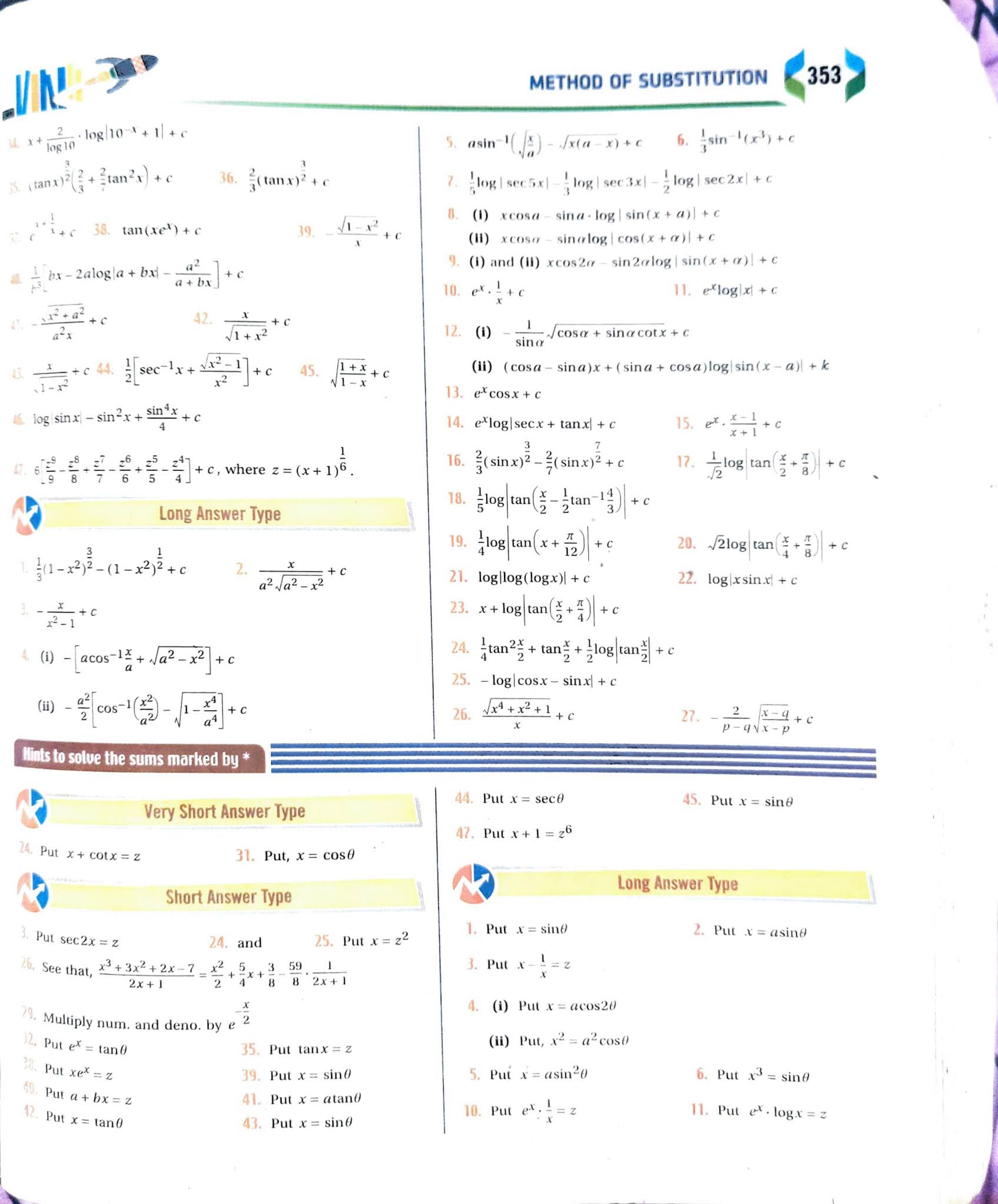 Class 12 SN DEY MATHS BOOK Free pdf image download of exercise of ...