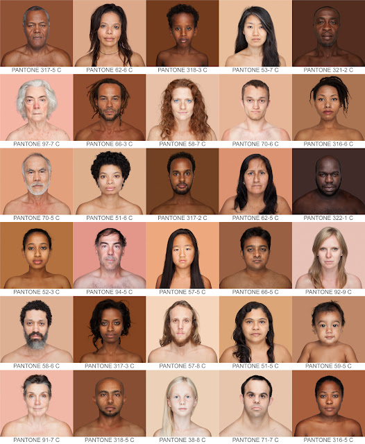 TYWKIWDBI ("Tai-Wiki-Widbee"): Pantone chart of human skin colors