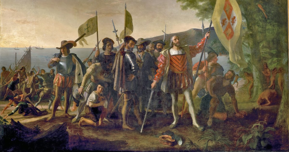 Tangled Roots and Trees: Landing of Columbus Painting