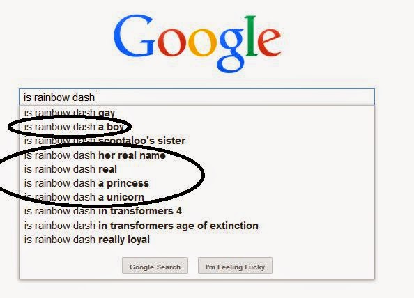 Equestria Daily - MLP Stuff!: Funny Google Auto-Completes for Each of ...
