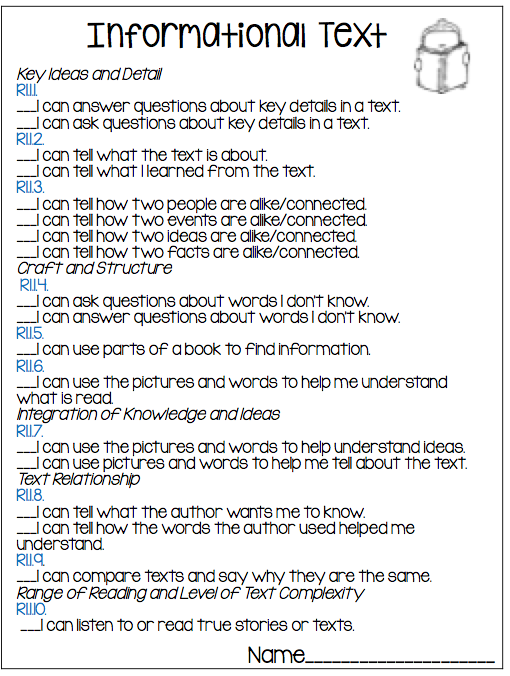 1st Grade Hip Hip Hooray!: Reading: Informational Text CCSS