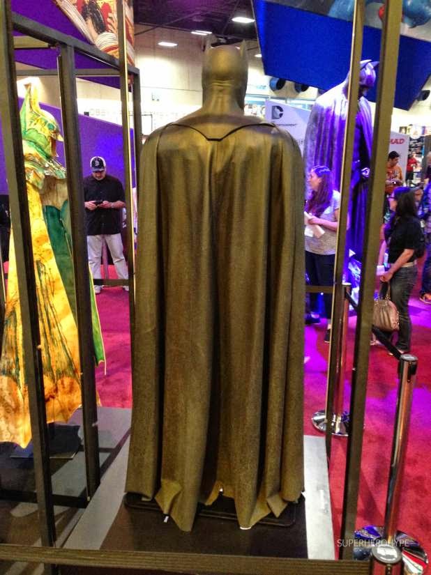 Fashion and Action: Ben Affleck BVS: DOJ Batman Cape & Cowl Display @SDCC