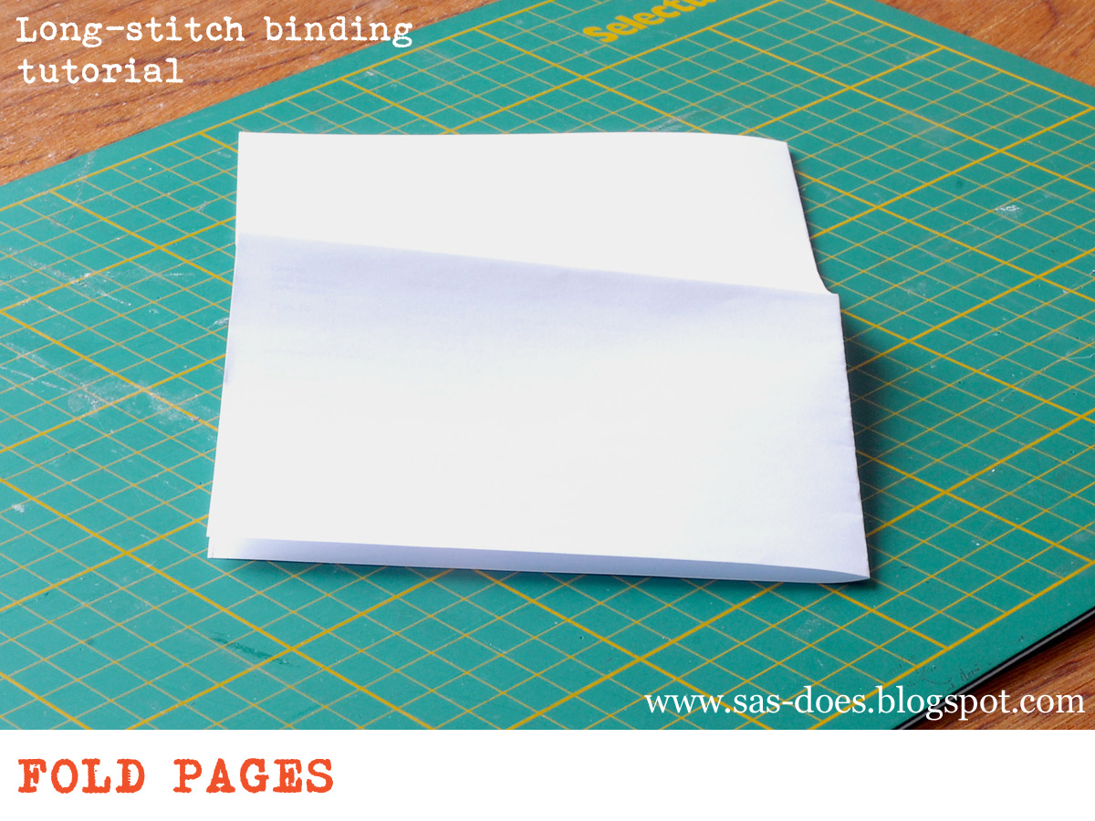 Long-stitch binding tutorial - part 1 | SAS does ...: Long-stitch ...