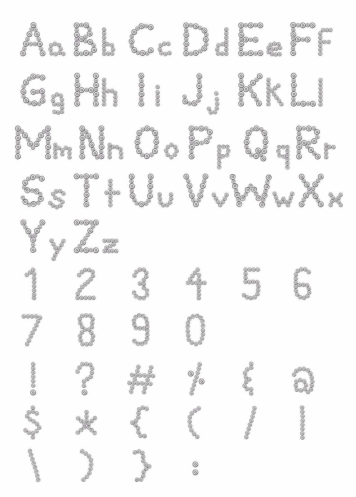 imagemaking: Bead Font (Madeline Gonzalez)