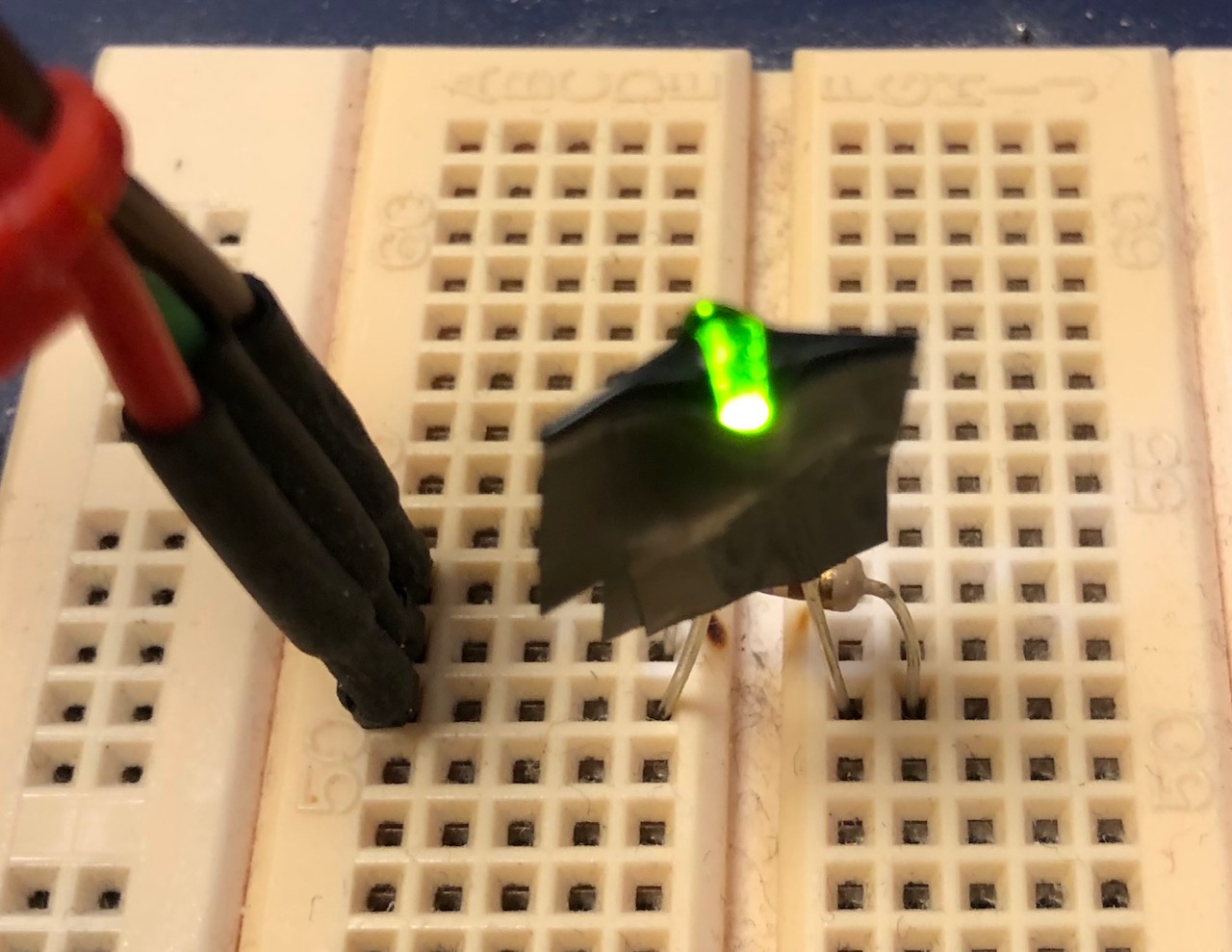 A to Synth: LED dial light pipes