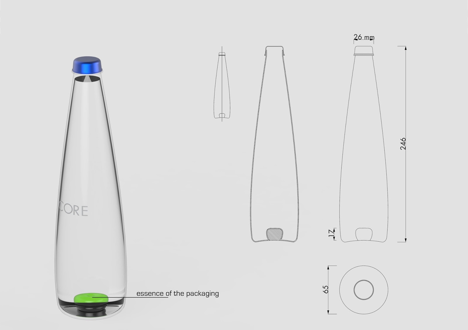Core Flavored Water (Concept) – Packaging Of The World