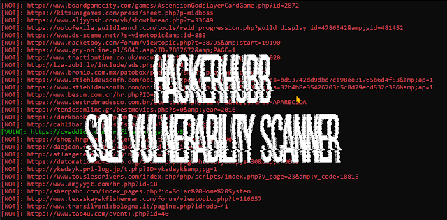SQLI VULNERABILITY SCANNER SQLI VULNERABILITY SCANNER