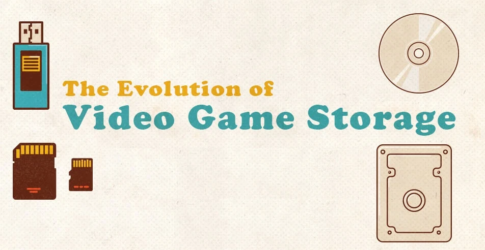 The Evolution of Video Game Storage - #infographic