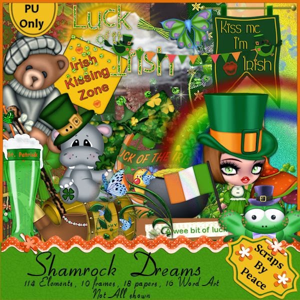 Scrap in Designs: Free Shamrock Dreams Collab Kit