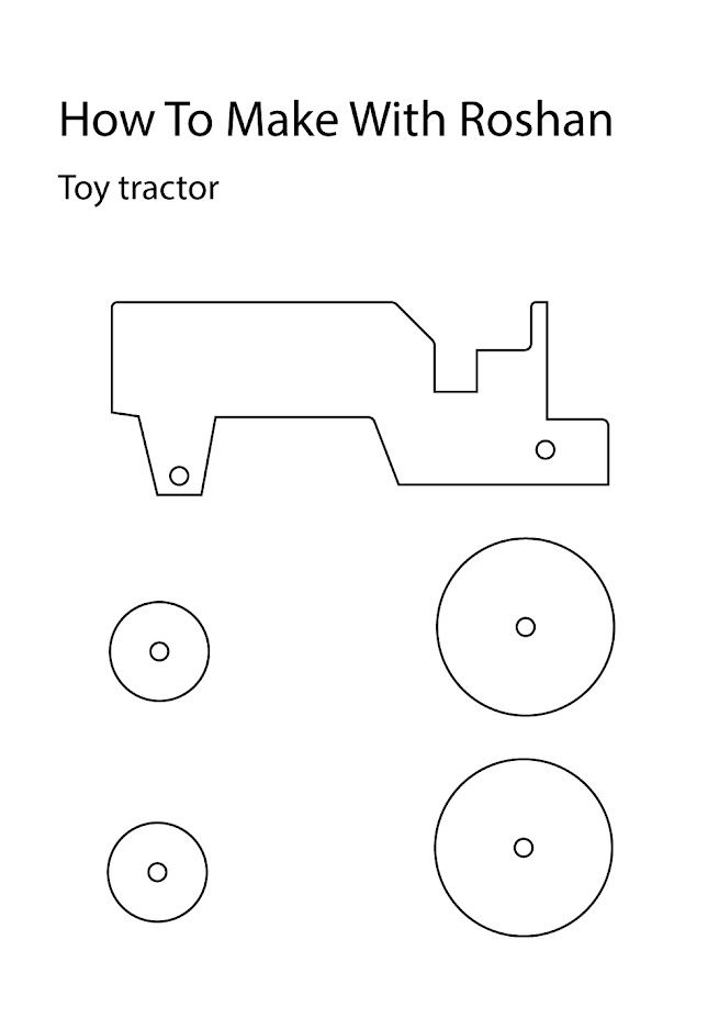 How to Make Simple Toy Tractor - Free plan | Wood toy Tractor | Diy Toy ...