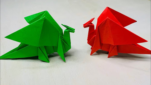 Origami Malaysia | Yen's Art: Dragon | How to make a Paper Dragon ...