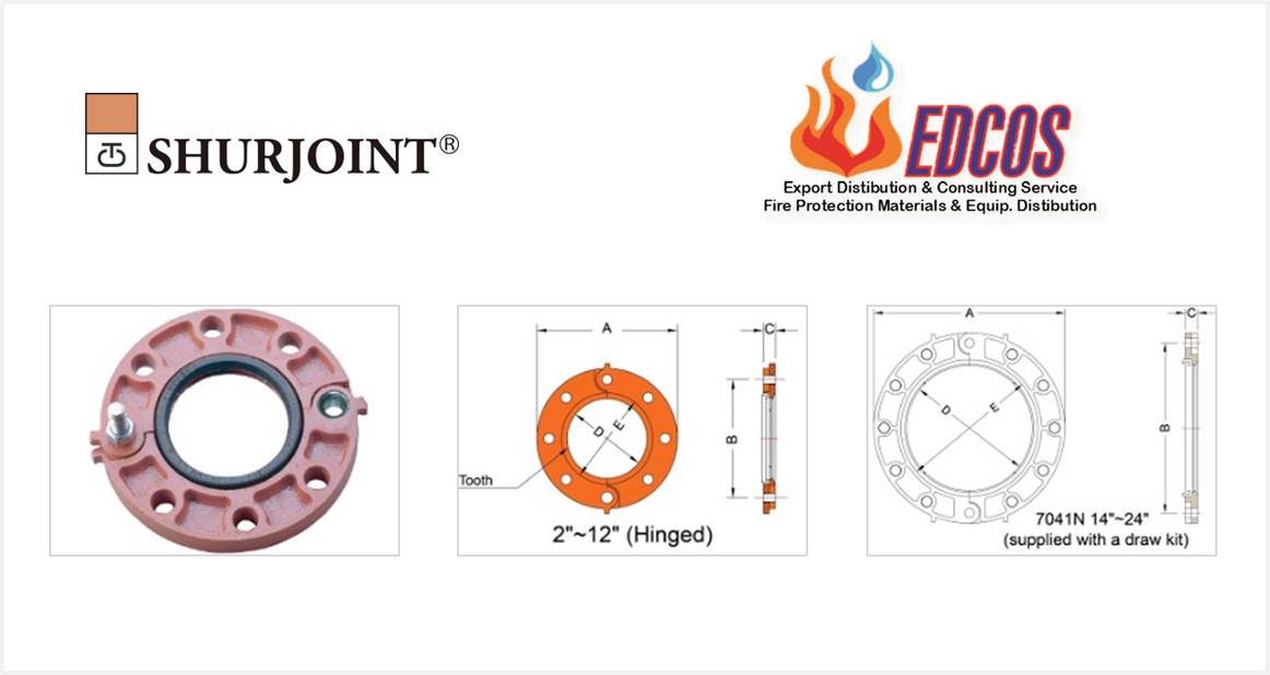 Edcos Fire Protection Equipment: Mechanical System / Flange Adapters ...