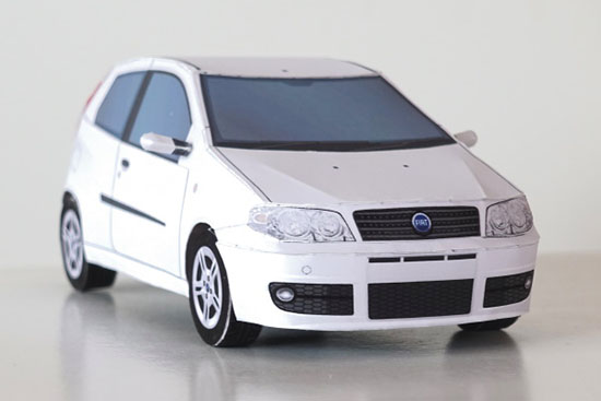 Fiat Punto HGT 2004 Paper Model | Paperized Crafts
