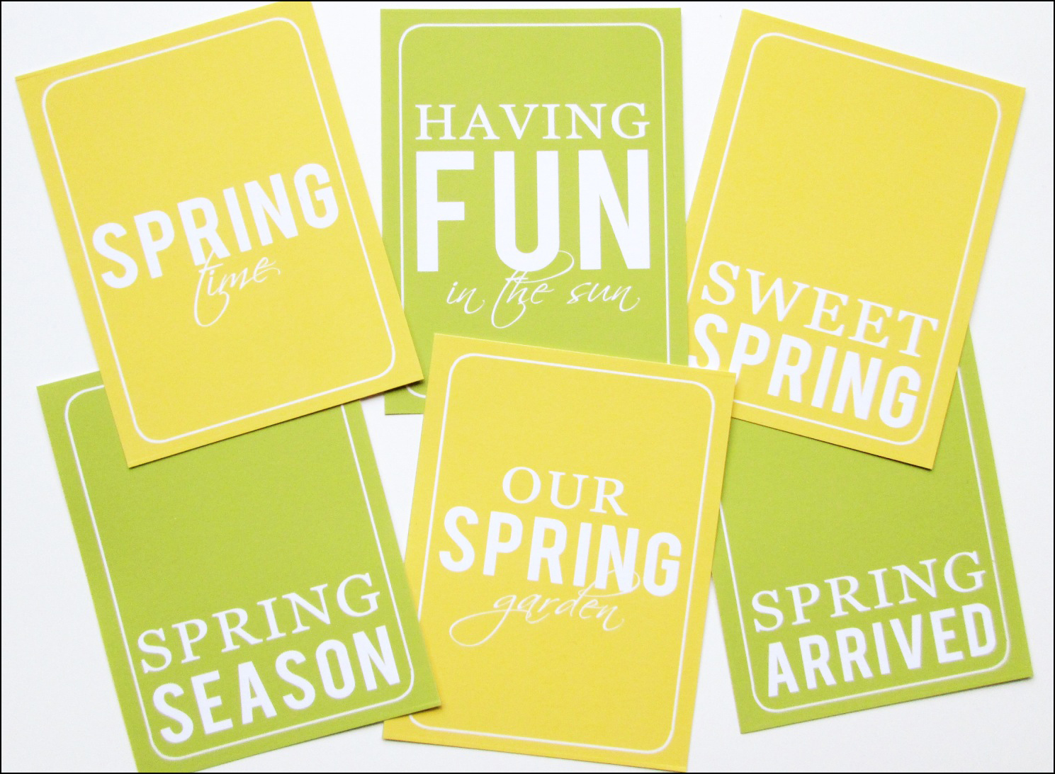 Serendipity Design: Freebie: Spring Journaling Cards vol 1