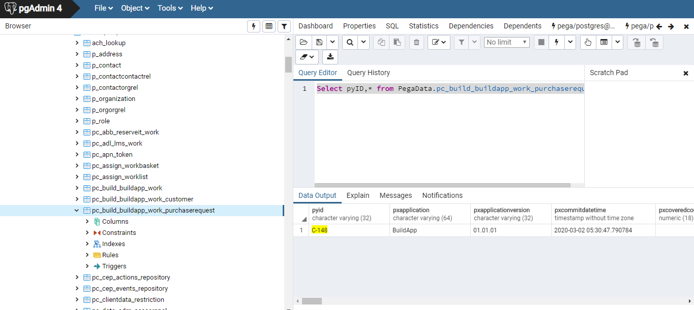 Pega Learnings: How to map a class to a table in Pega