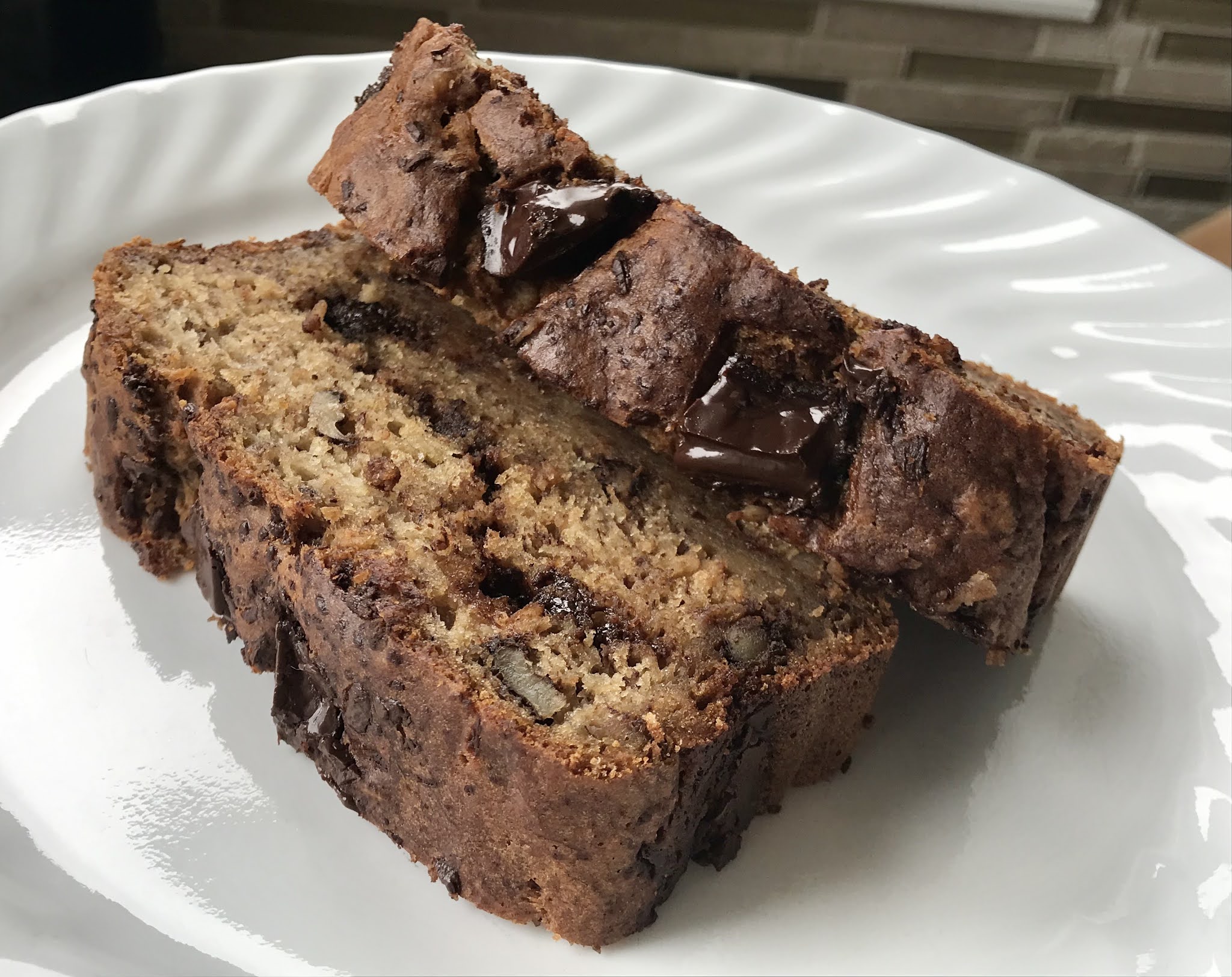 Pain aux bananes et chocolat super moelleux