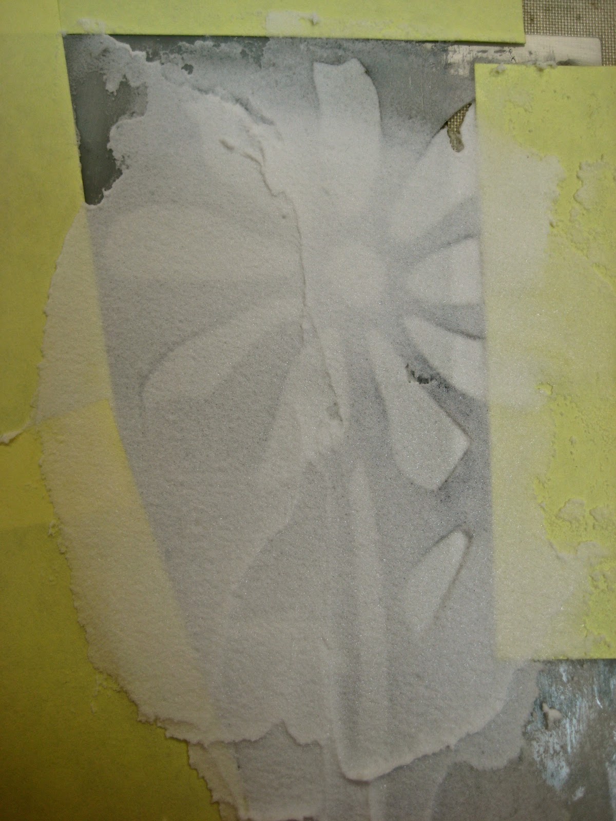 Studio 490: distressed, dimensional stencil art...