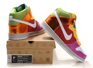 Rainbow Nike Dunk High Tops Multicolored Sneakers For Adult | Rainbow ...