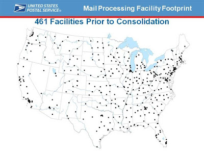 Dead Tree Edition: Redrawing the Map: A Look at USPS' Network ...