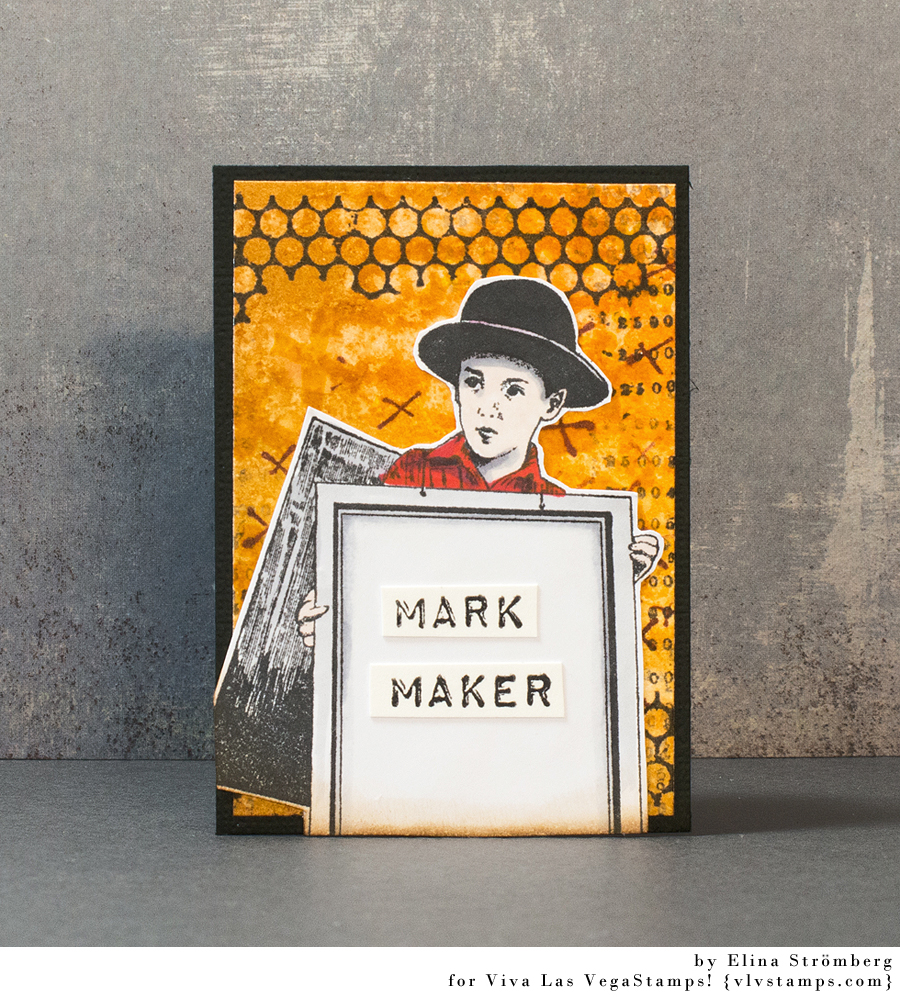 Mark Maker ATC's for Viva Las VegaStamps! DT - Elina Stromberg