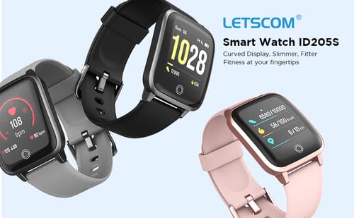 Review LETSCOM ID205S Fitness Trackers Smart Watch