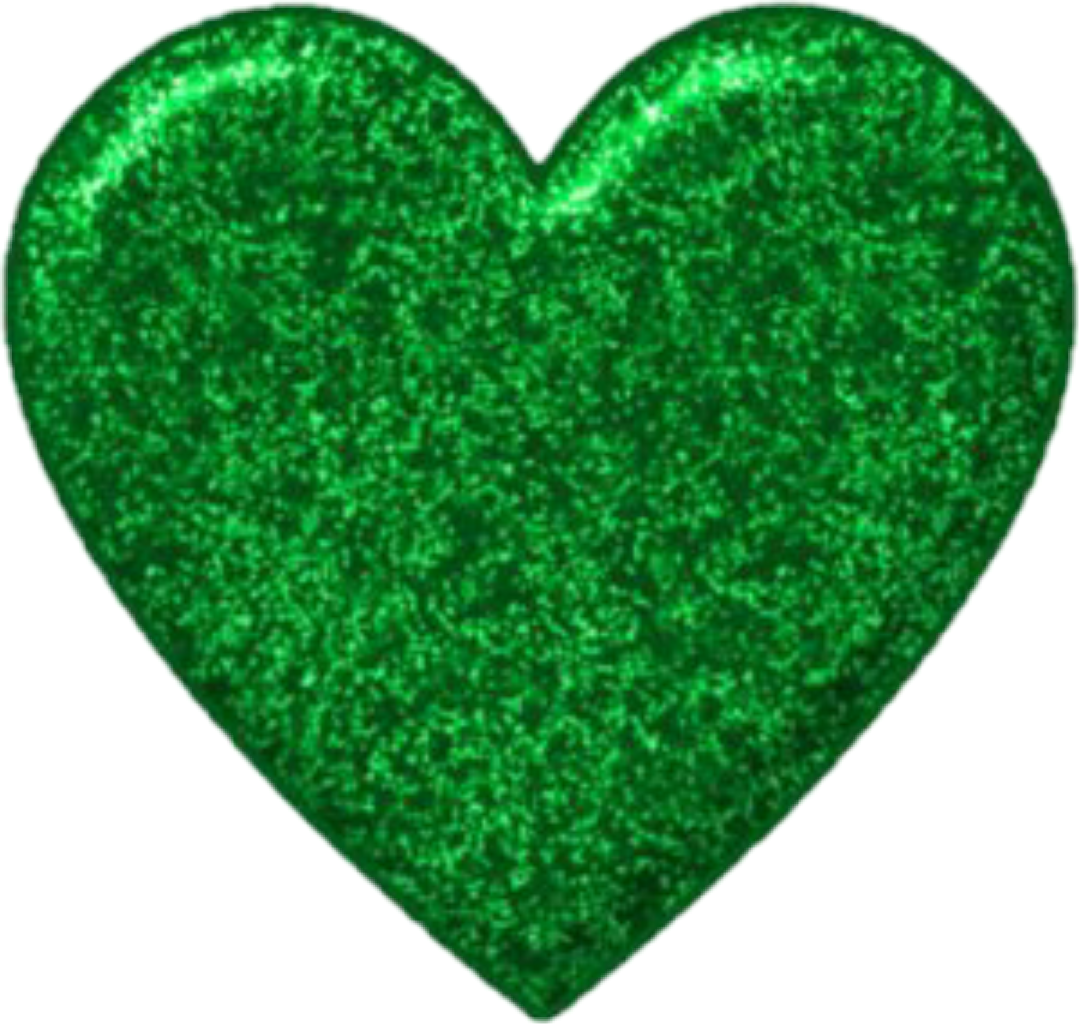 AZULNCELLA PNG: Corazones Verdes