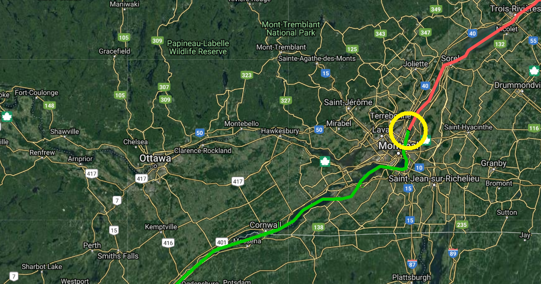 Ramble On - Down East Circle Route - 2019: Mile 174: Montreal