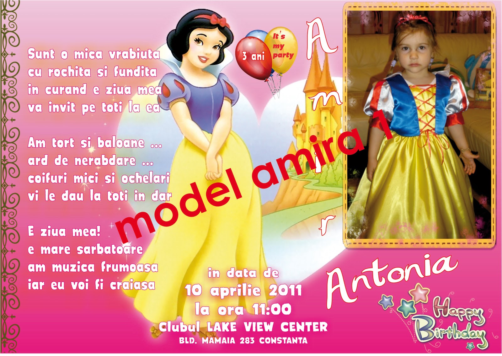 Calendare Personalizate: INVITATII PARTY: ZILE DE NASTERE, BALUL ...