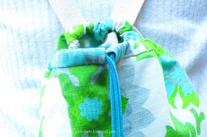 Joy's Jots, Shots & Whatnots: Draw String Back Pack Tutorial
