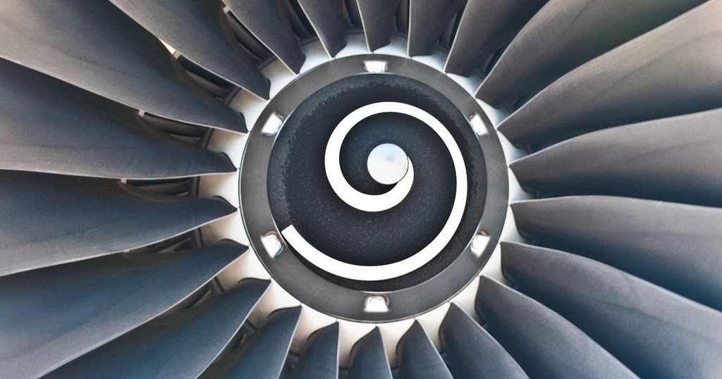 What is the spiral mark on the cone of the aircraft engine? - Aircraft ...