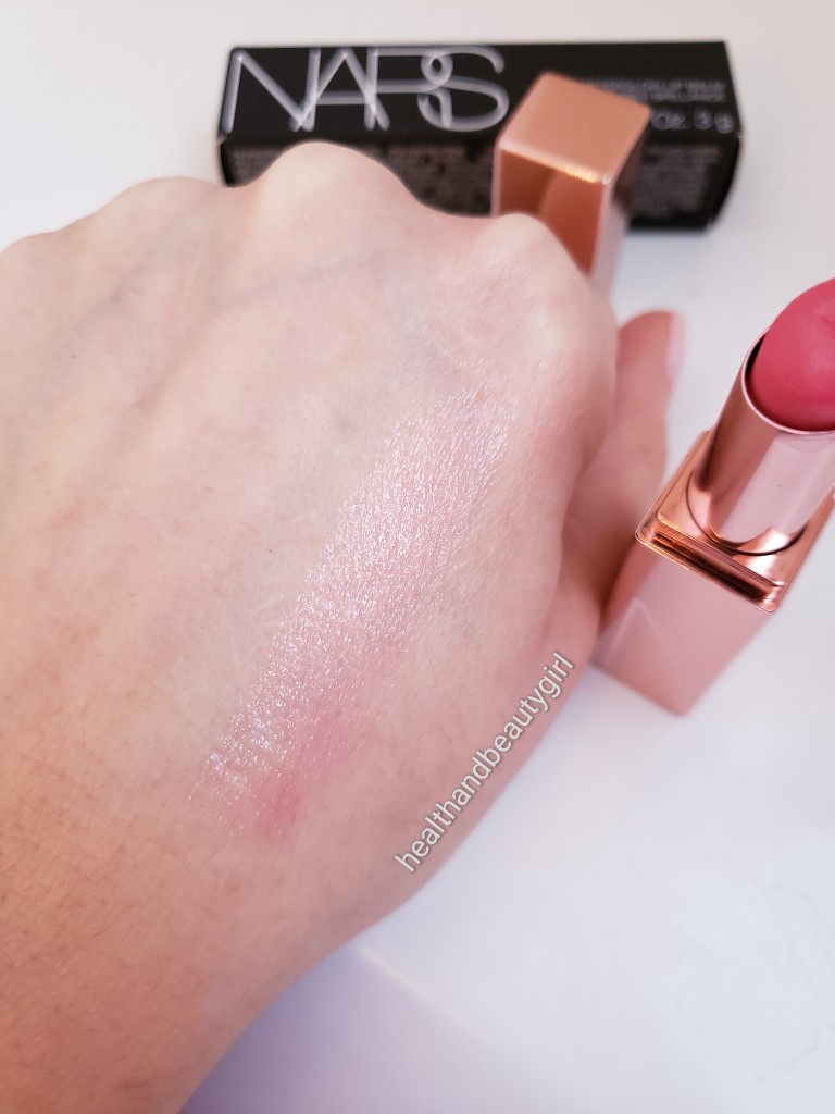 Health and Beauty Girl : NARS Afterglow Lip Balm in Orgasm Review with Swatches!