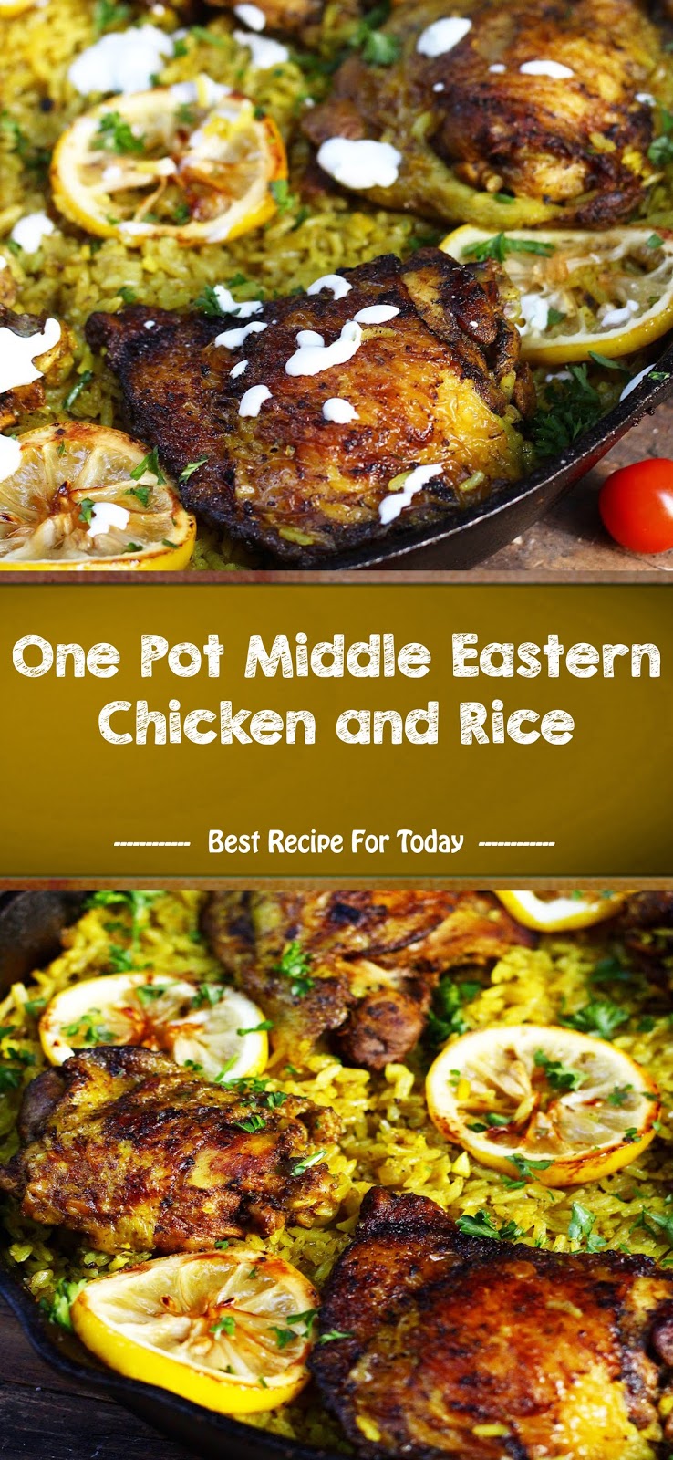 One Pot Middle Eastern Chicken and Rice - Jolly Lotus