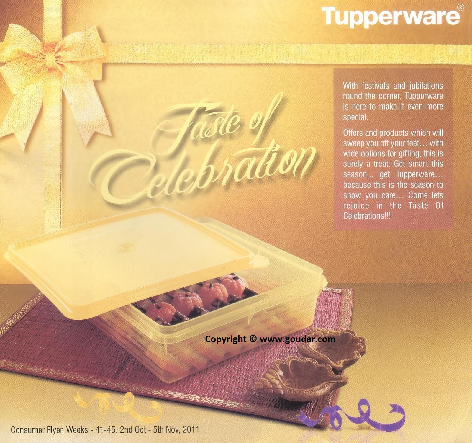 Tupperware: Tupperware Flyer for the month of October, 2011