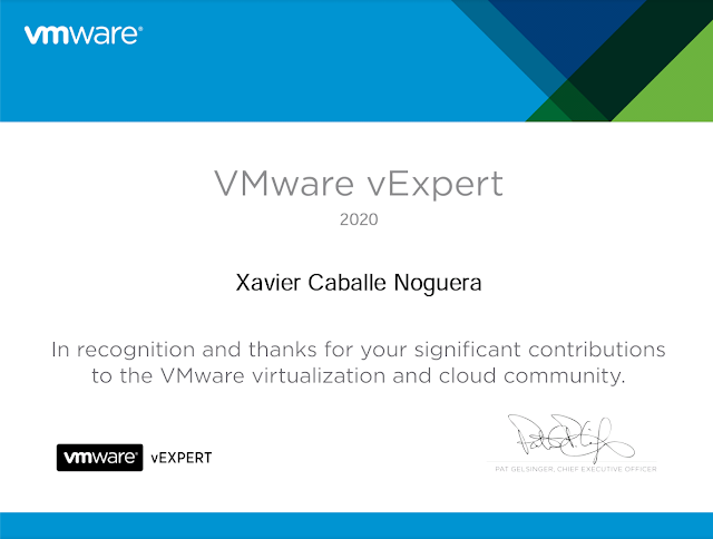 Pantallazos.es: VMWare vExpert 2020.