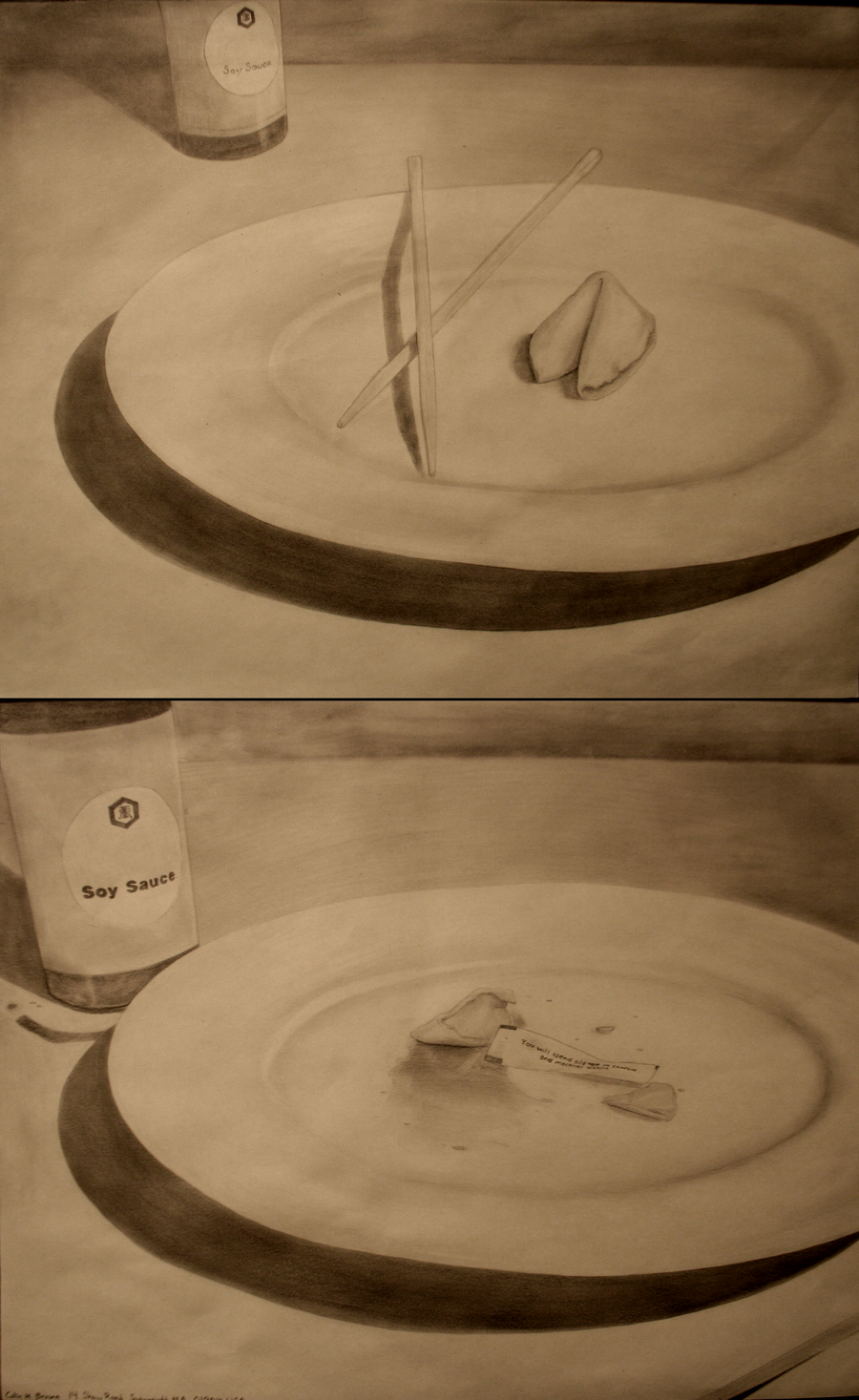 Studio Art On The Hill: Two Sided Drawing, Homework