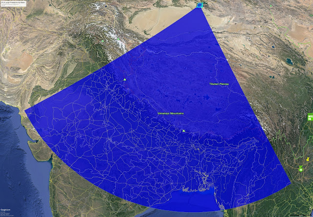 Taiwan strait: PLA Large Phased-Array Radar (LPAR) 2500 km coverage