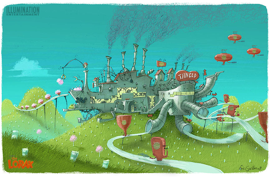 eric guillon: Truffula and Factory. Early sketches