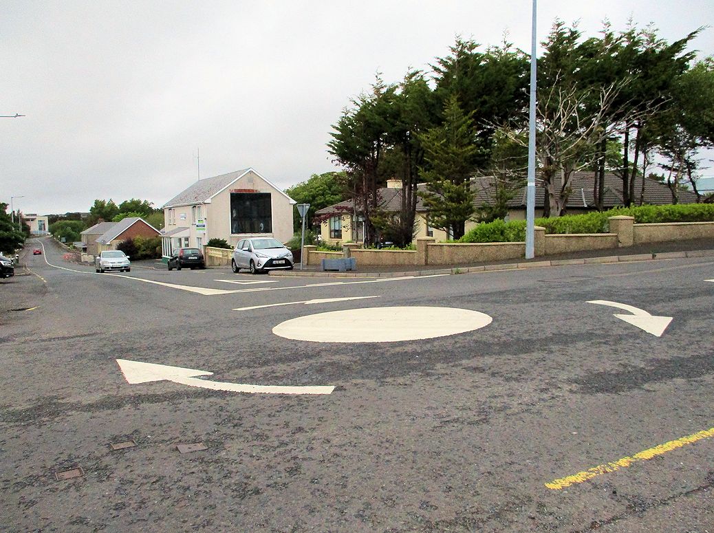 Somewhere in Ireland: painted roundabout