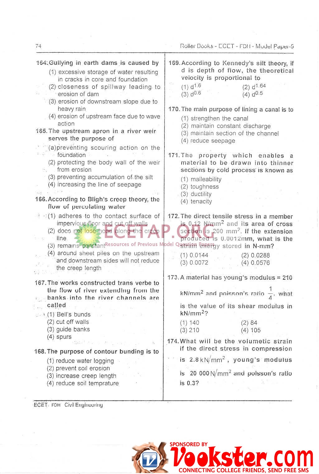 ECETAP - 2016, Previous, Model Papers, Question Papers EEE,ECE,SCE ...
