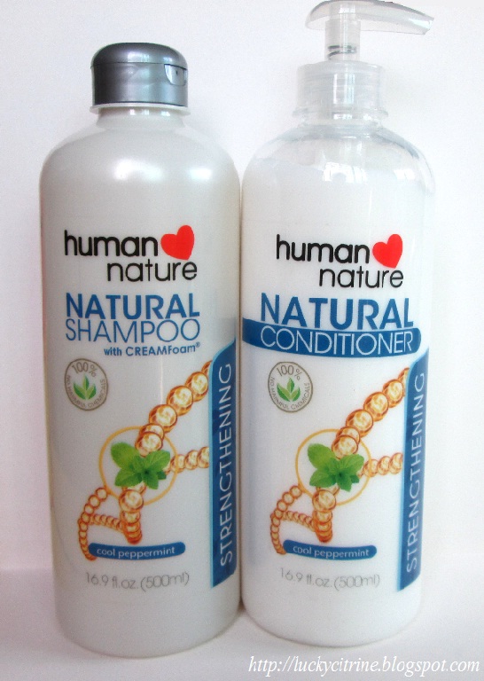 Lucky Citrine: Human Nature Natural Strengthening Shampoo & Conditioner ...