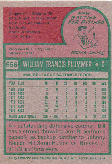 1975 Topps (it's far out, man): #656 - Bill Plummer