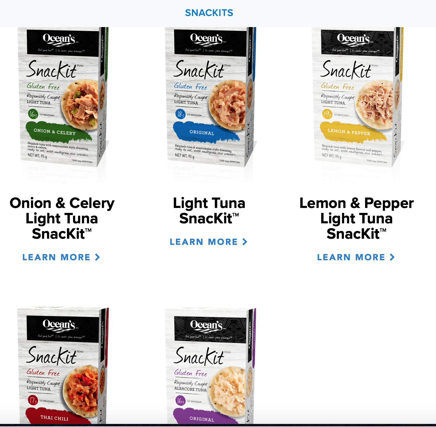 Ocean’s Thon Snackit A2 et O1$