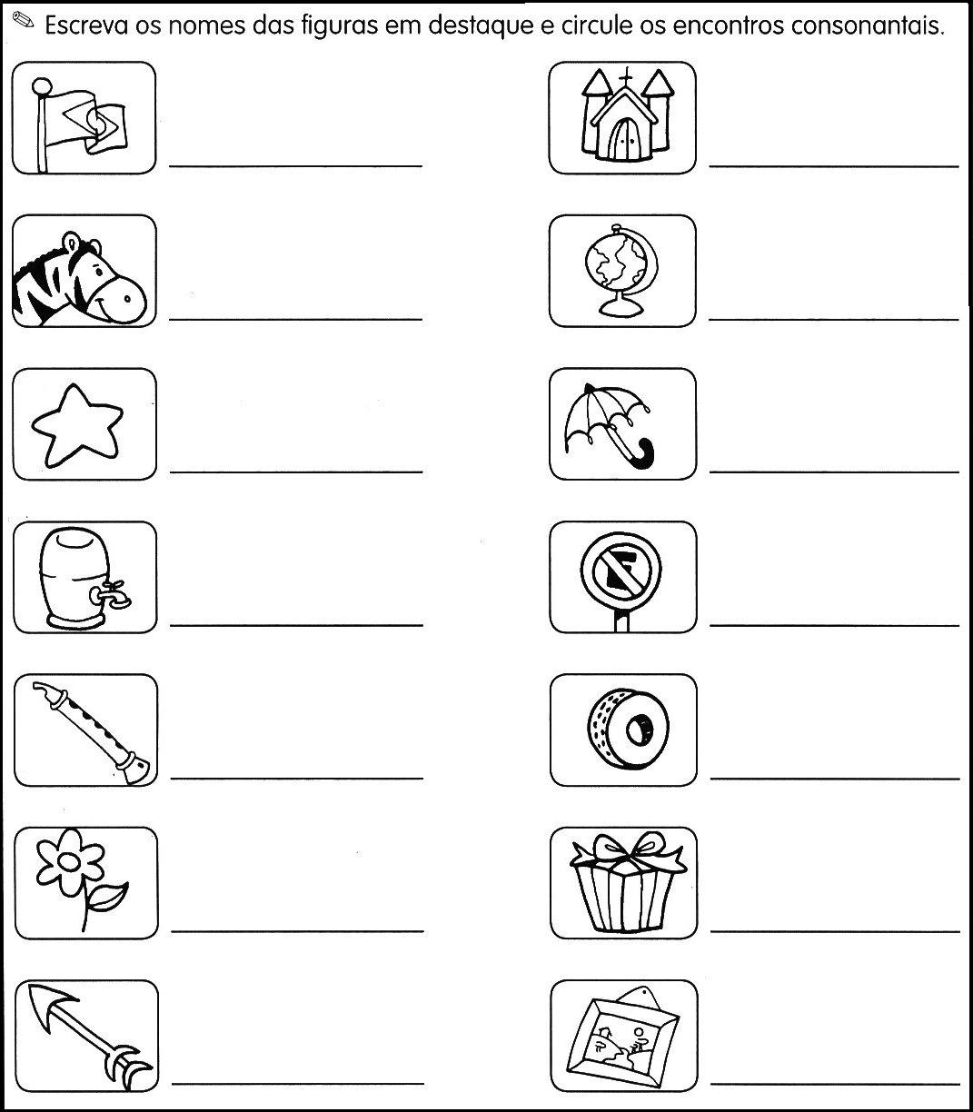 Atividade Com Encontro Consonantal - FDPLEARN