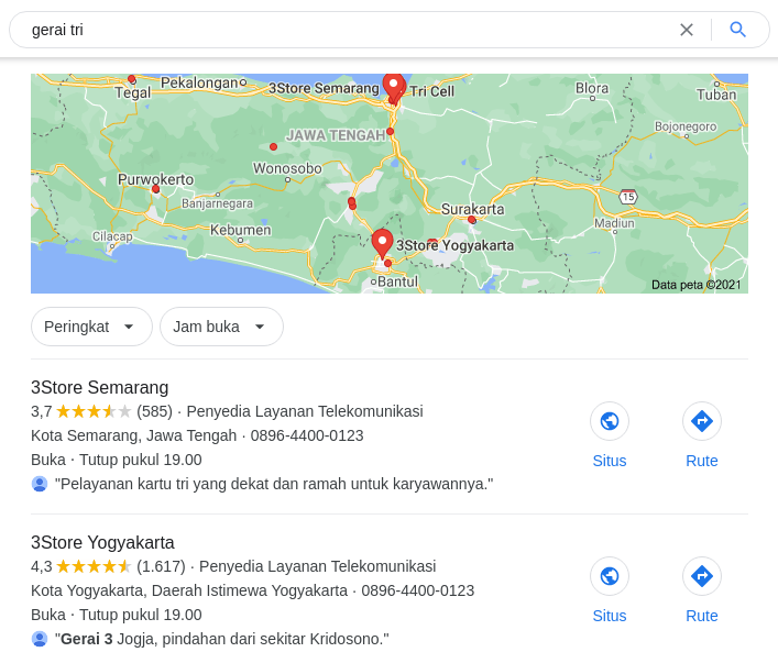 Daftar Alamat 3 Store Terdekat Seluruh Indonesia 2023 - Caraguha