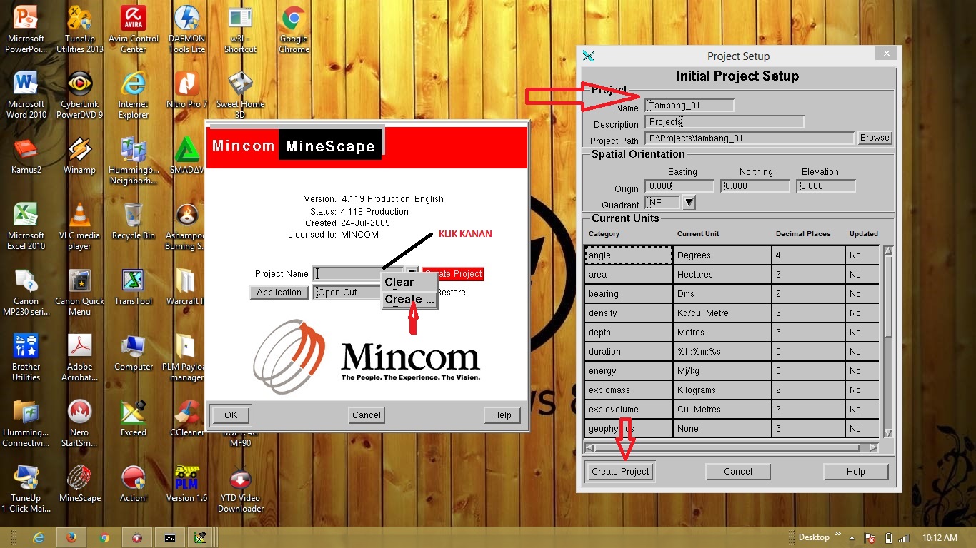 panduan minescape: Membuat Project software minescape