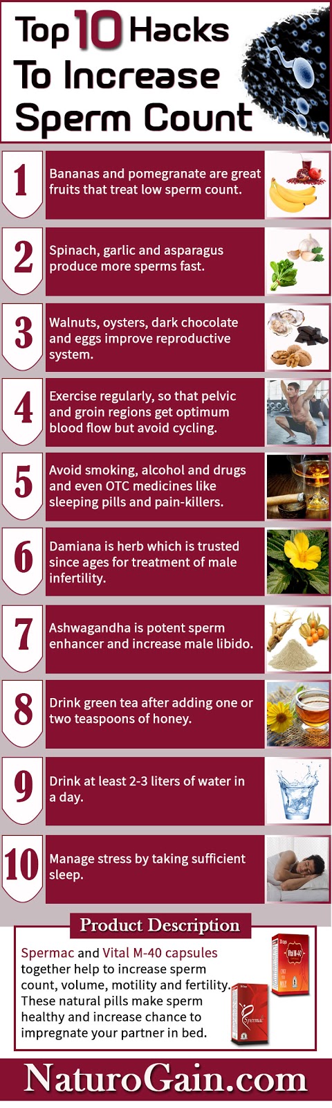 10 Easy Hacks to Increase Sperm Count