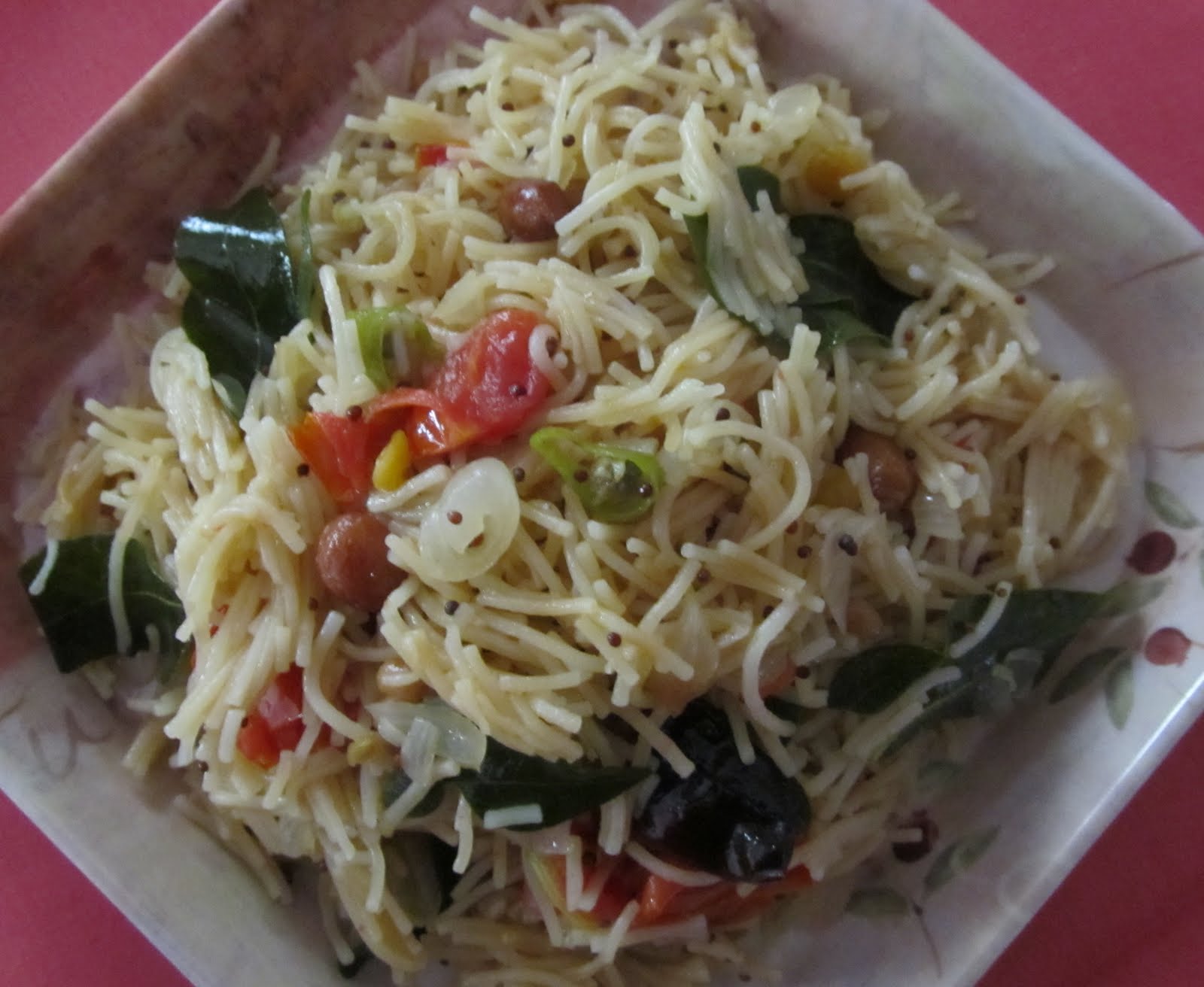 Sivani's Kitchen: Semiya Upma Microwave Recipe