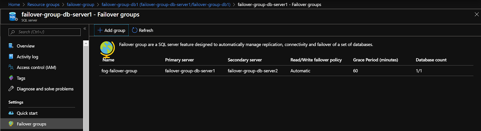 Anupama Natarajan: Data Platform Tips 3 - Auto-failover groups