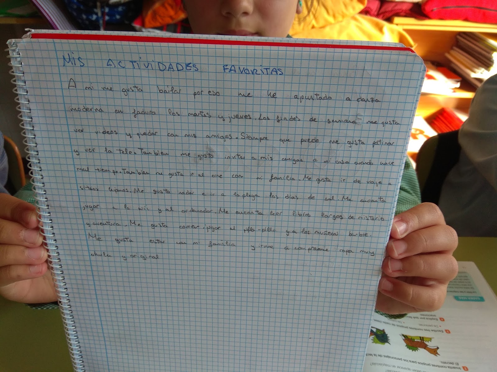 LENGUA. REDACCIÓN: "MIS AFICIONES FAVORITAS"